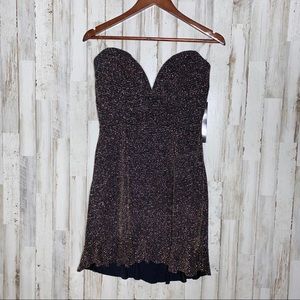 Trixxi | Dresses | Trixxi Juniors Sparkly Cocktail Strapless Dress ...